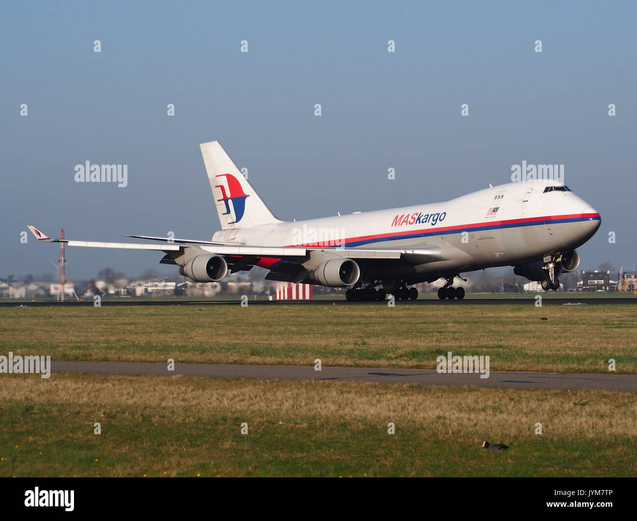 9M MPS Malaysia Airlines Boeing 747 4H6F, landing at Schiphol (AMS EHAM ...