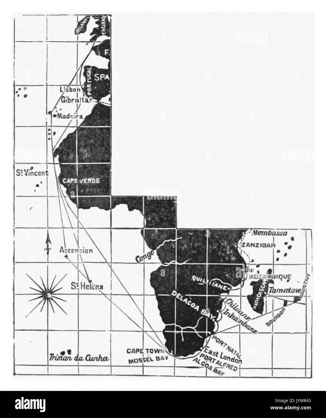 1896 map Black and White Stock Photos & Images - Alamy