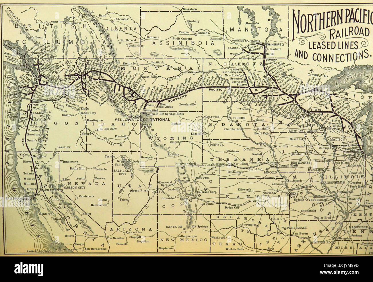 Norther pacific railroad hi-res stock photography and images - Alamy