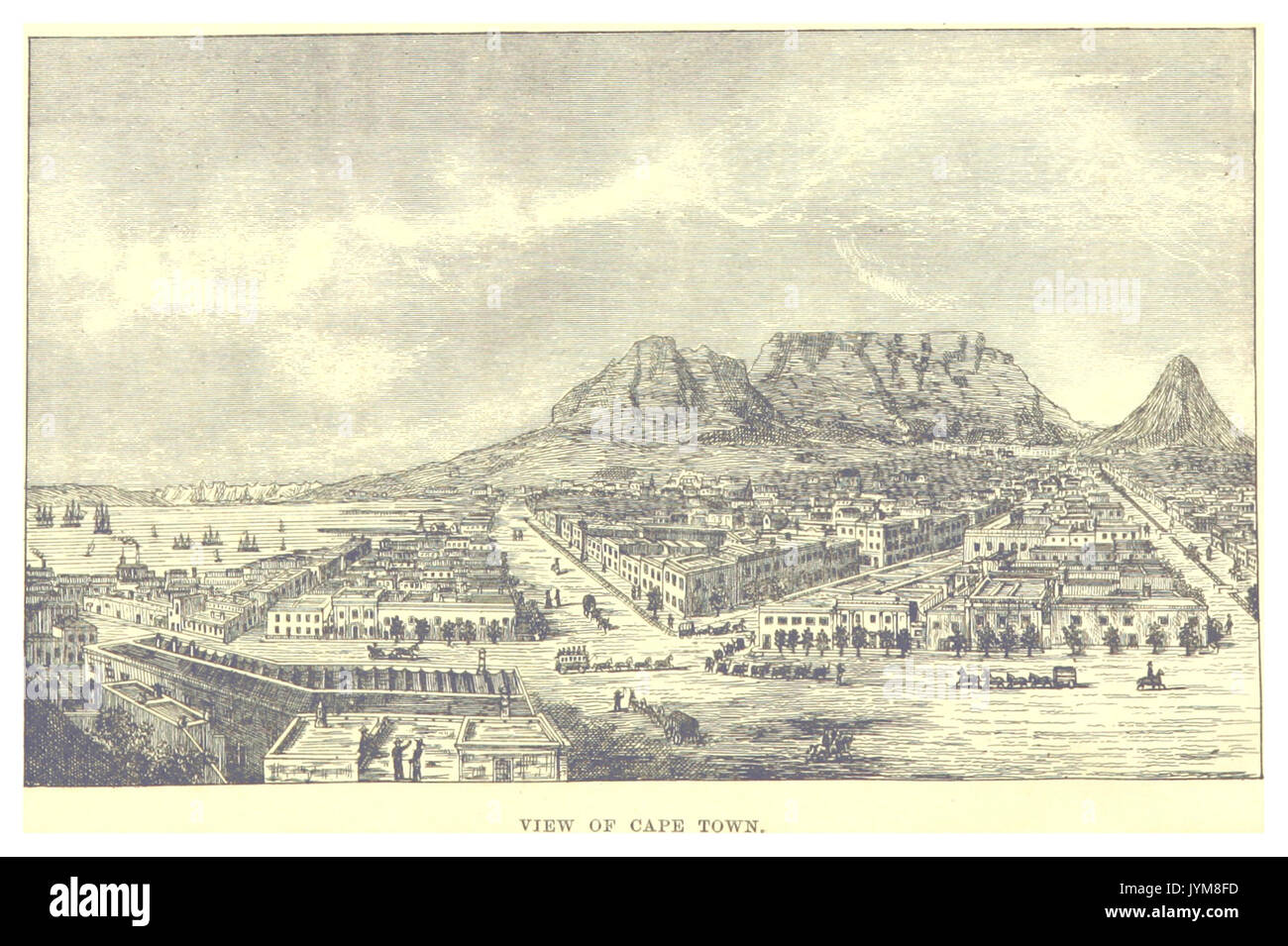 TRANSVAAL1878 VIEW OF CAPE TOWN Stock Photo - Alamy