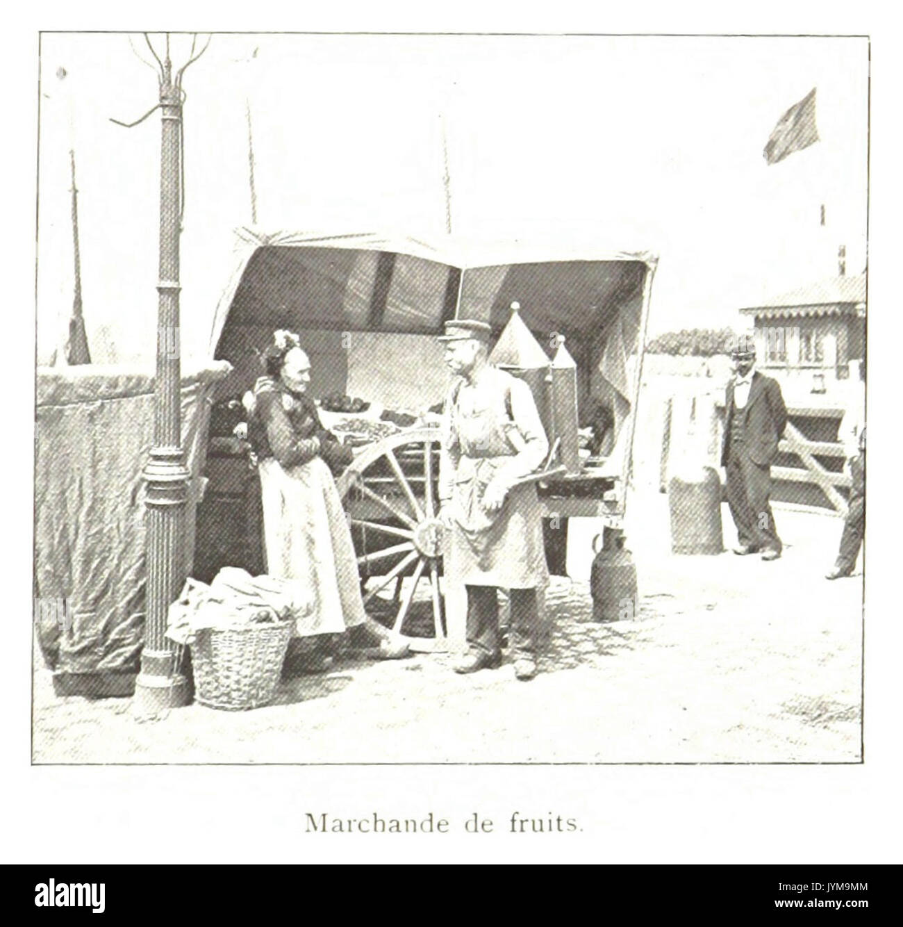 Fruit street food seller Cut Out Stock Images & Pictures - Alamy