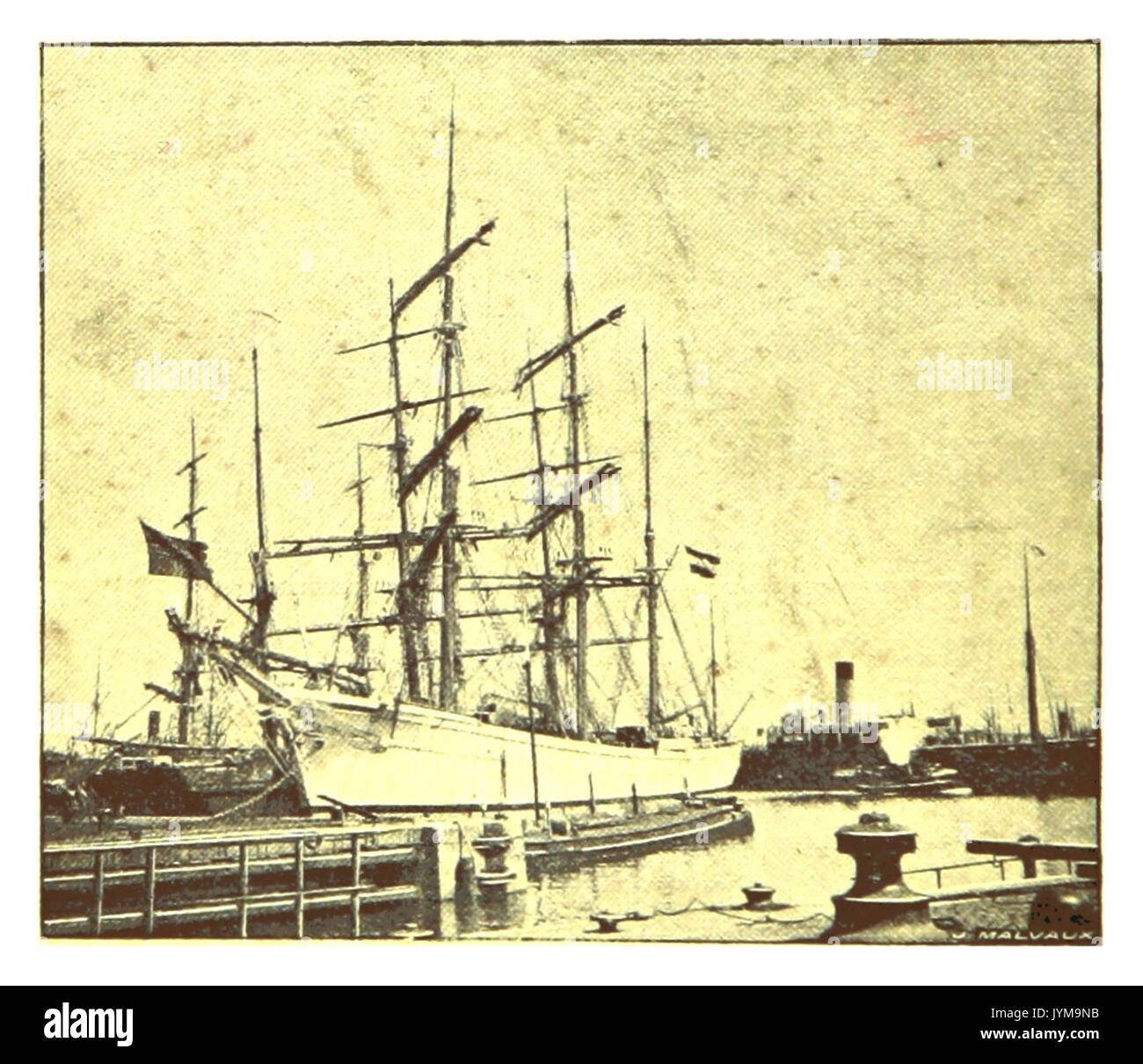 Container cargo ship docked Cut Out Stock Images & Pictures - Alamy