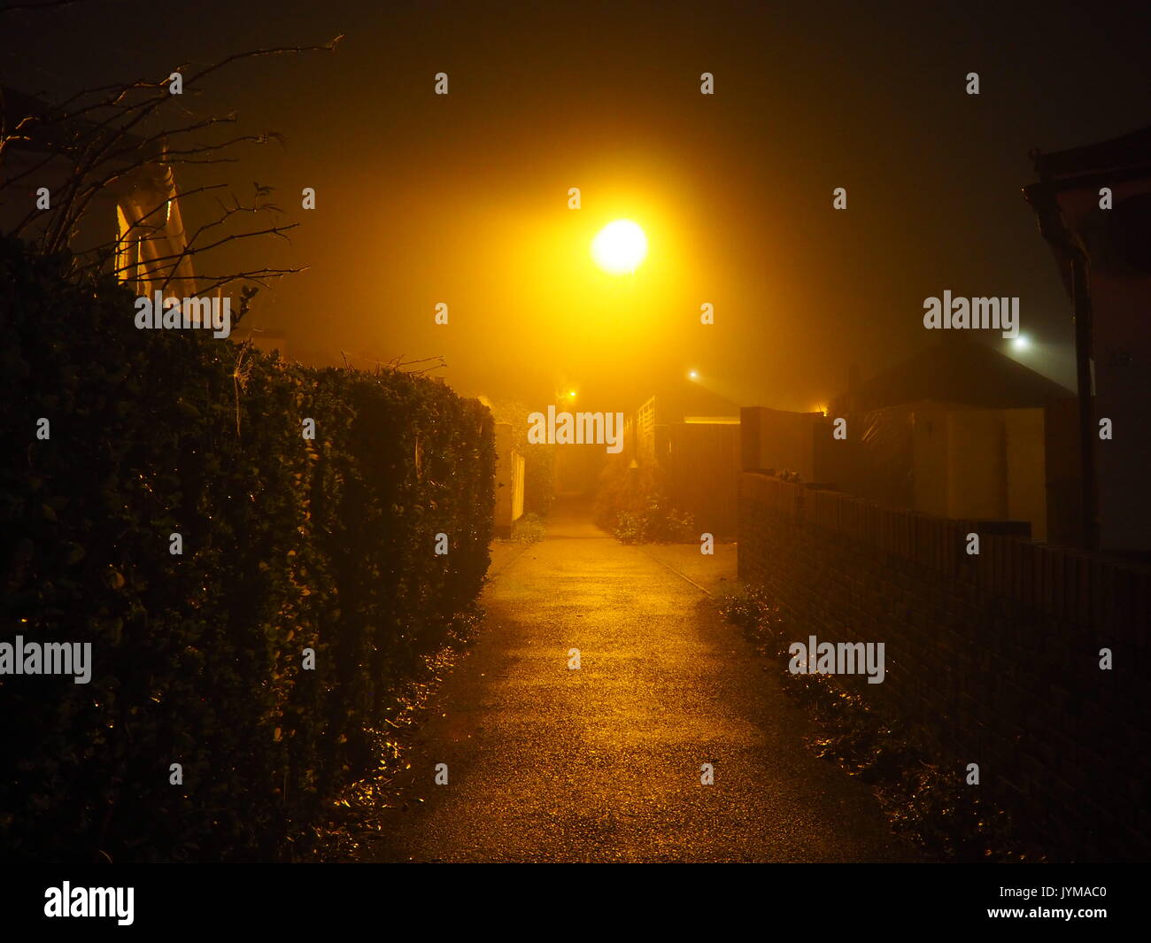 Street with light Stock Photo - Alamy