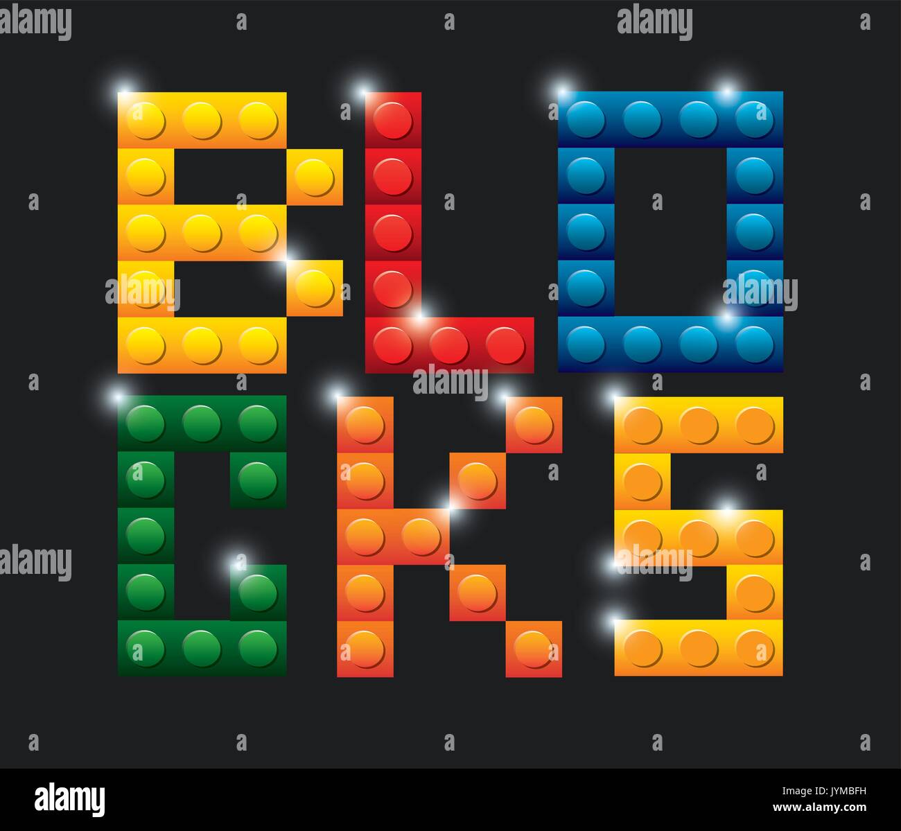 Lego bricks isolated Stock Vector Images - Alamy