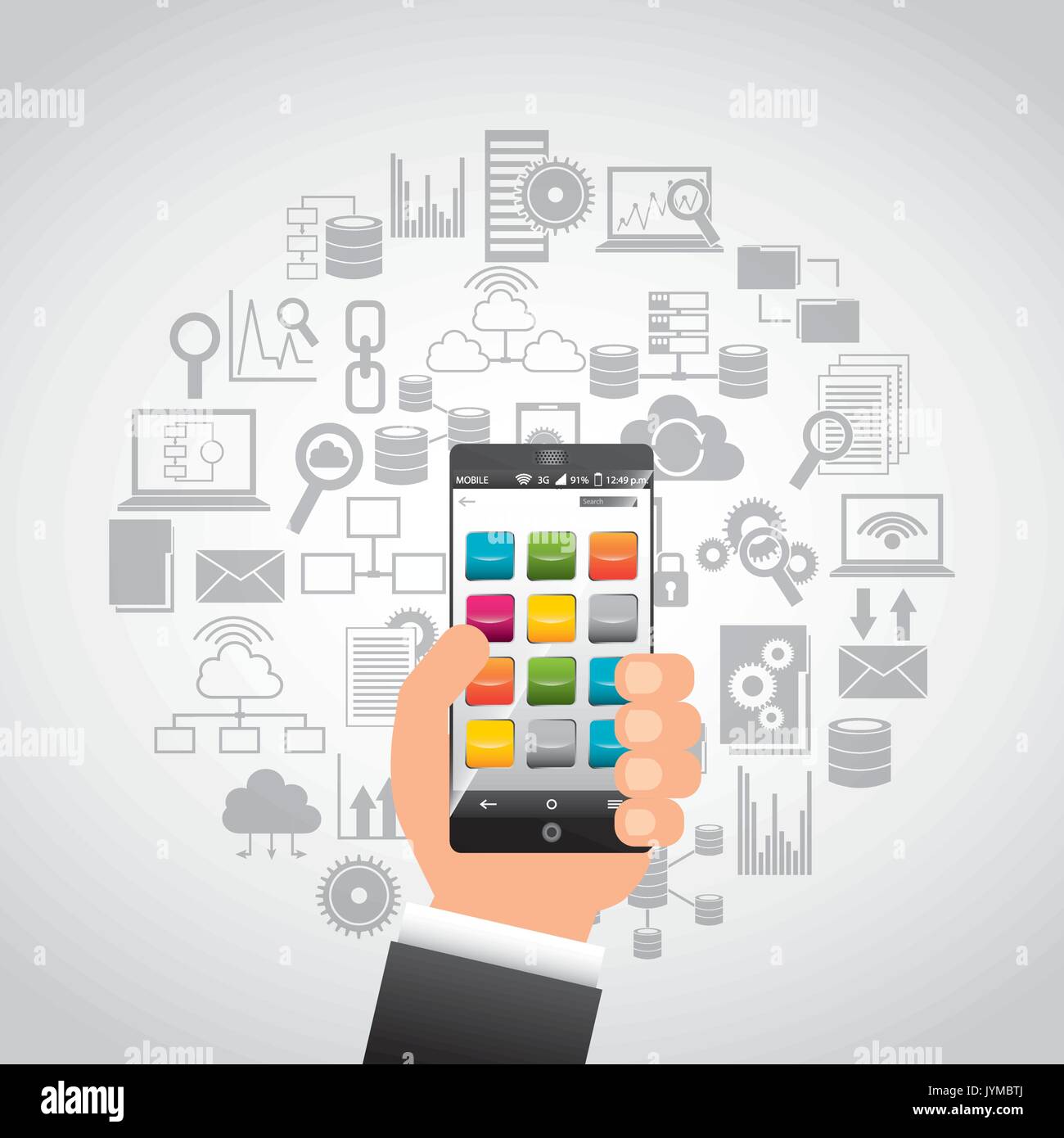 app store design vector illustration Stock Vector Image & Art - Alamy