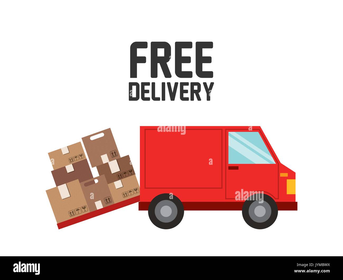 delivery service design Stock Vector Image & Art - Alamy