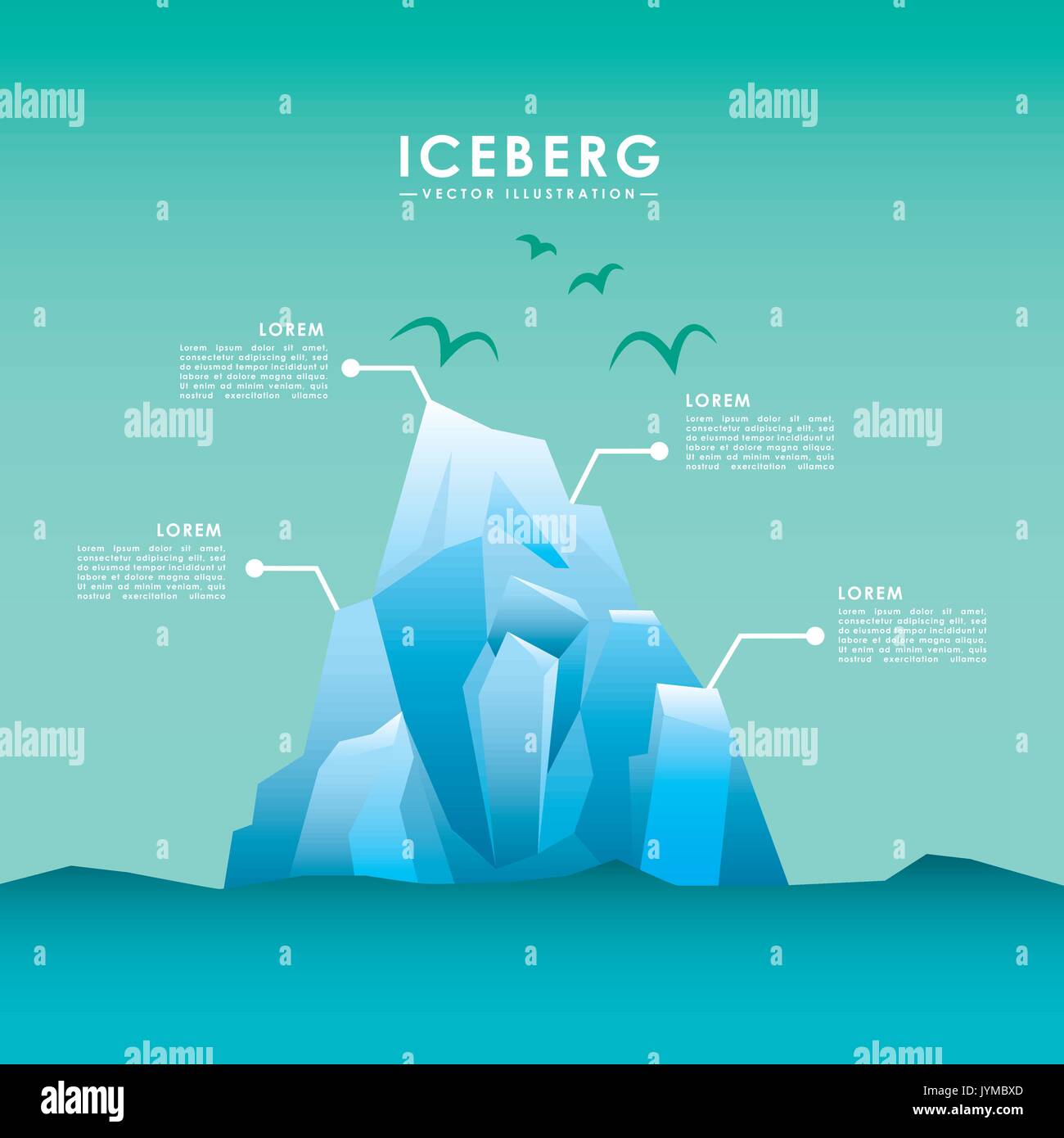 iceberg glacier design Stock Vector Image & Art - Alamy
