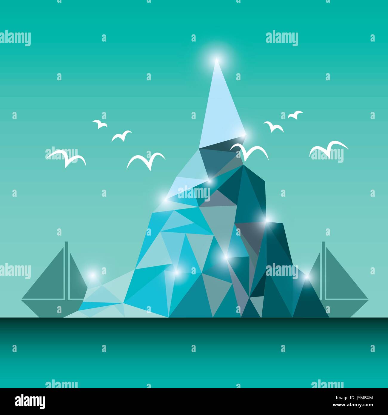 iceberg glacier design Stock Vector Image & Art - Alamy