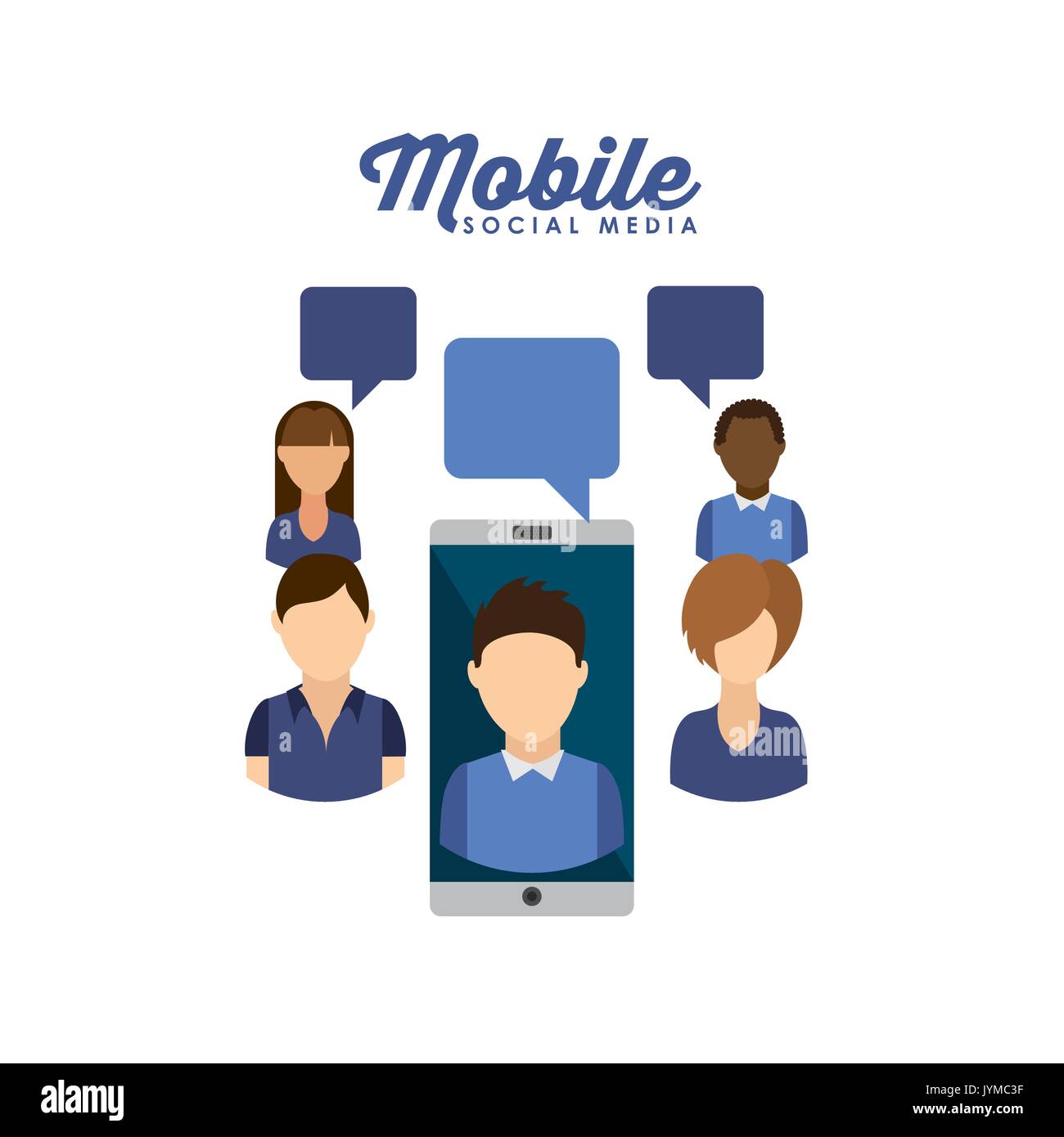 mobile social media design Stock Vector Image & Art - Alamy