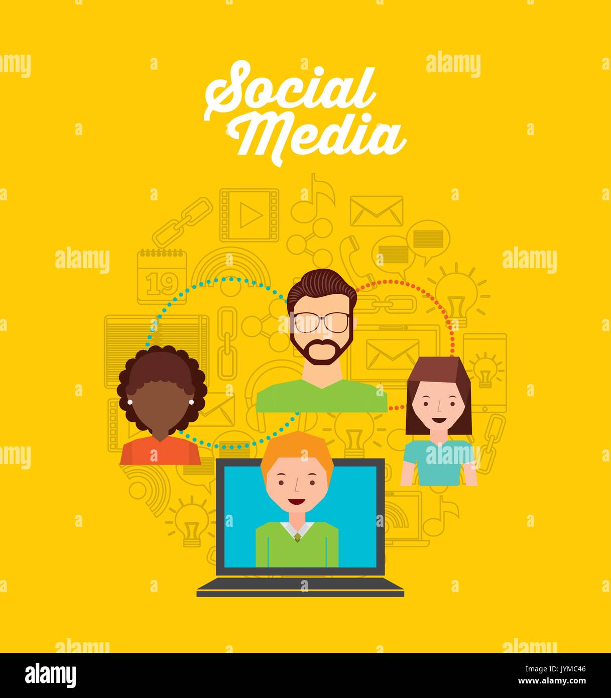 mobile social media design Stock Vector Image & Art - Alamy