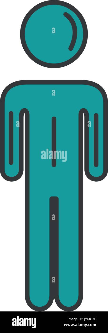 human figure silhouette icon vector illustration design Stock Vector ...