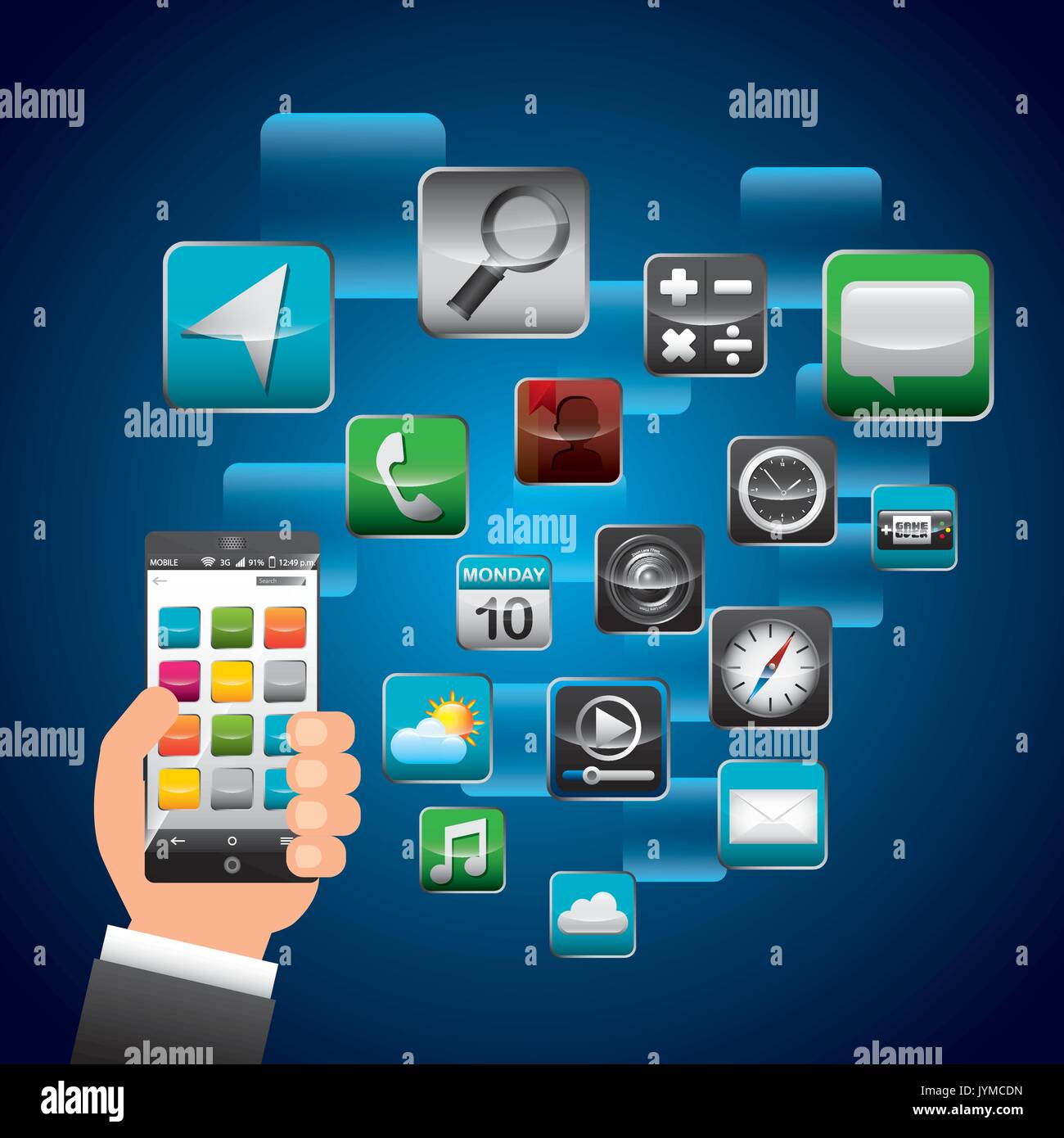 app store design vector illustration Stock Vector Image & Art - Alamy