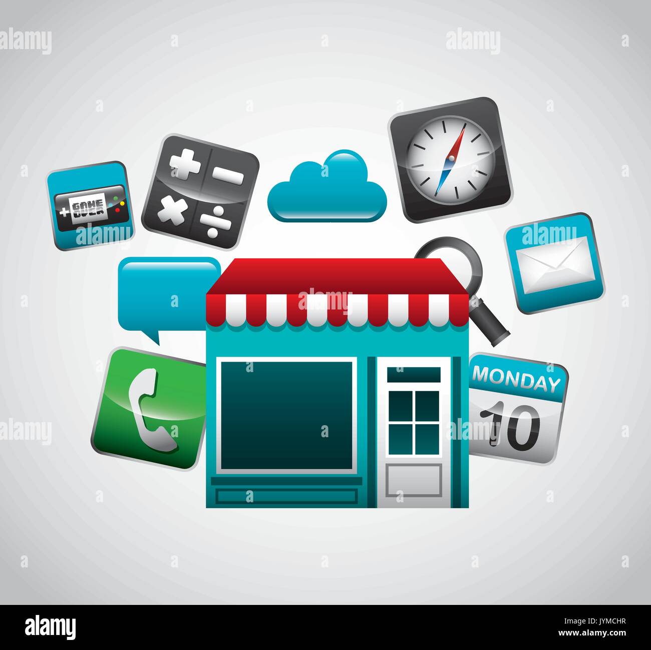 app store design vector illustration Stock Vector Image & Art - Alamy