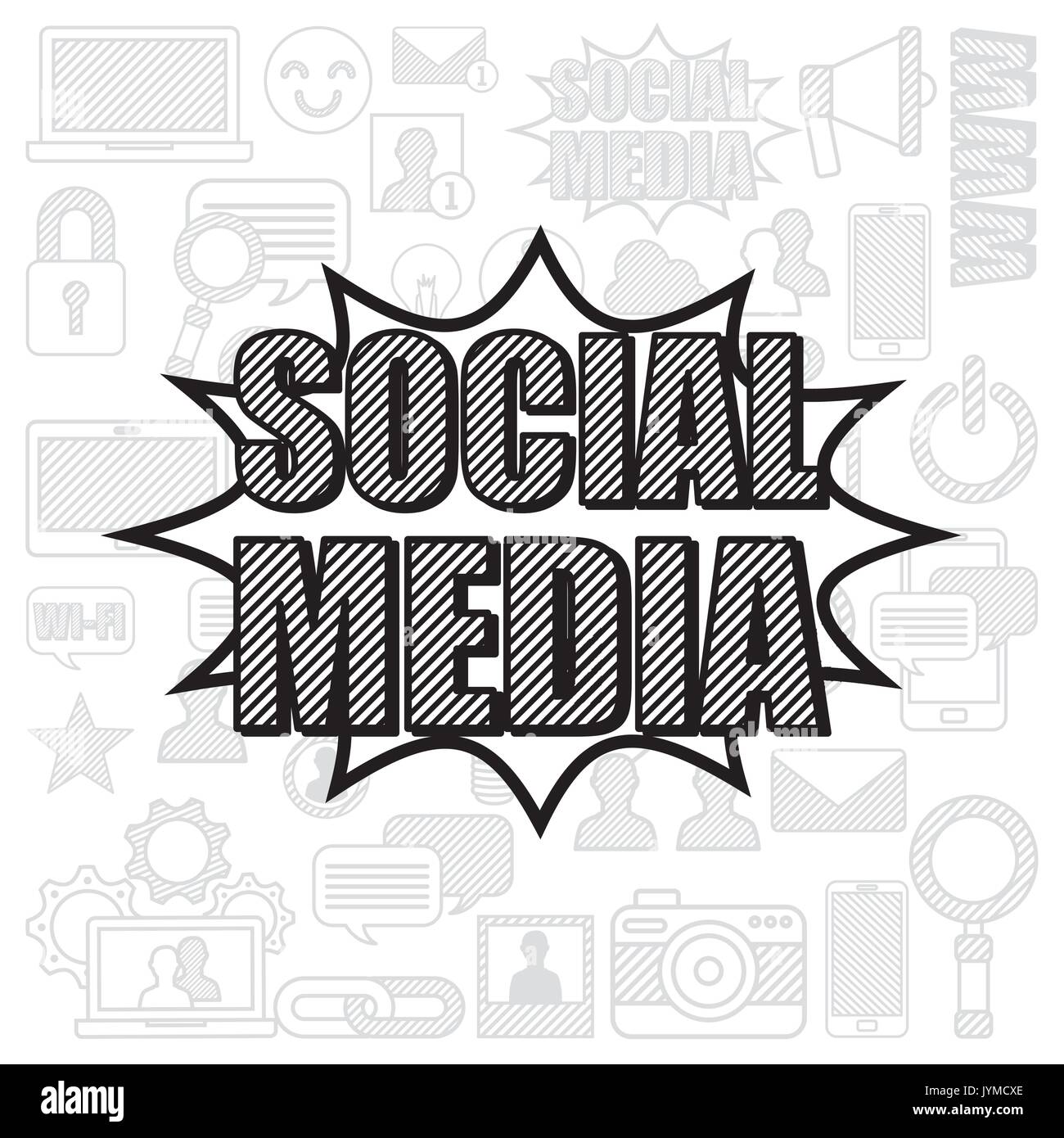 social media design Stock Vector Image & Art - Alamy