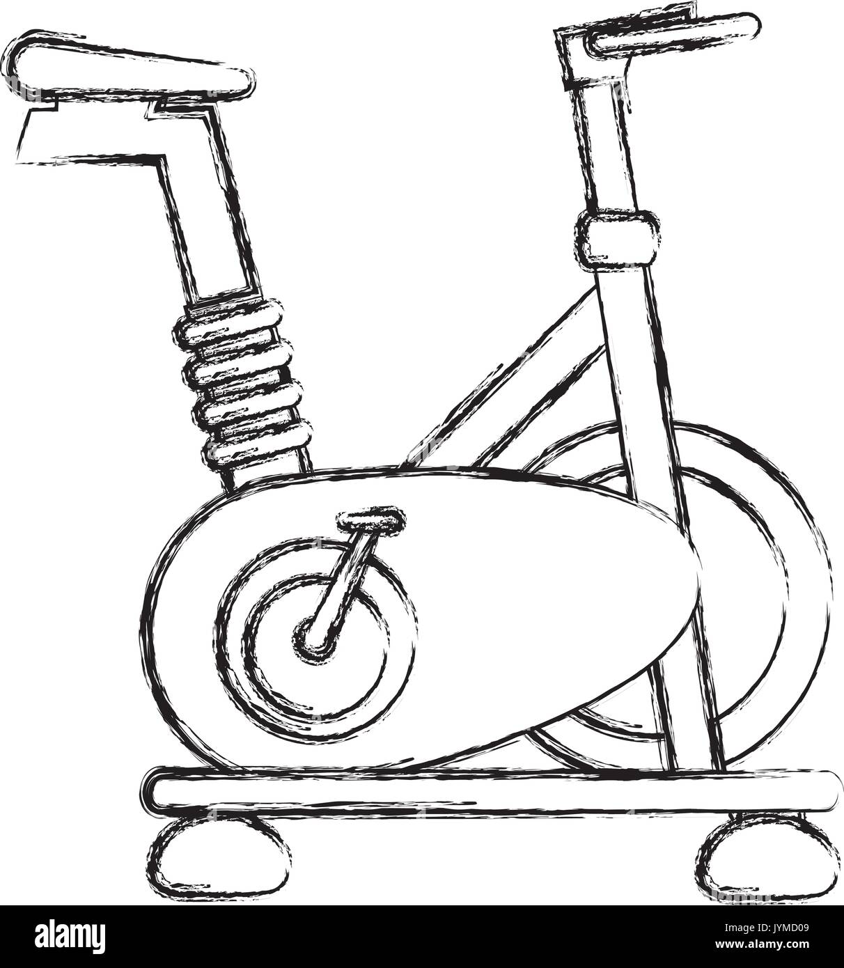 Isolated spinning bike icon hi-res stock photography and images - Alamy