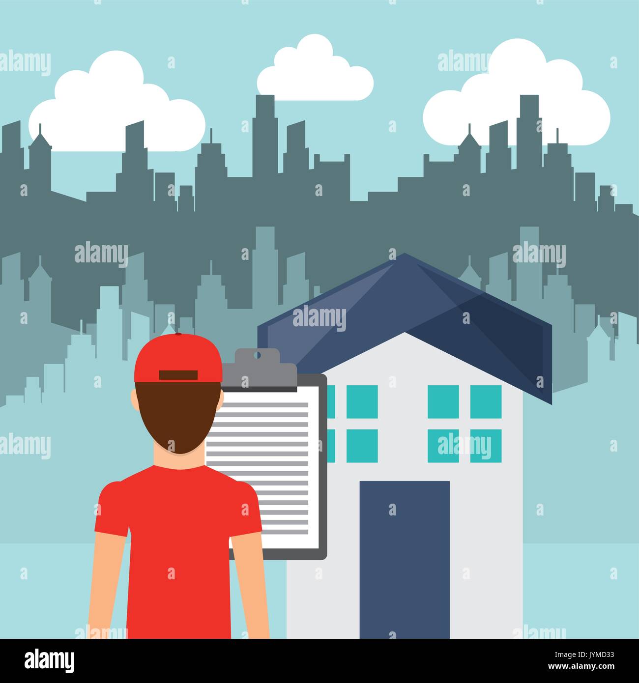 delivery service design Stock Vector Image & Art - Alamy