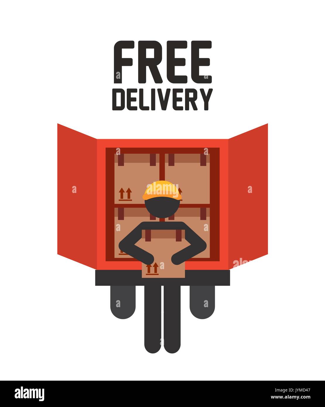 delivery service design Stock Vector Image & Art - Alamy