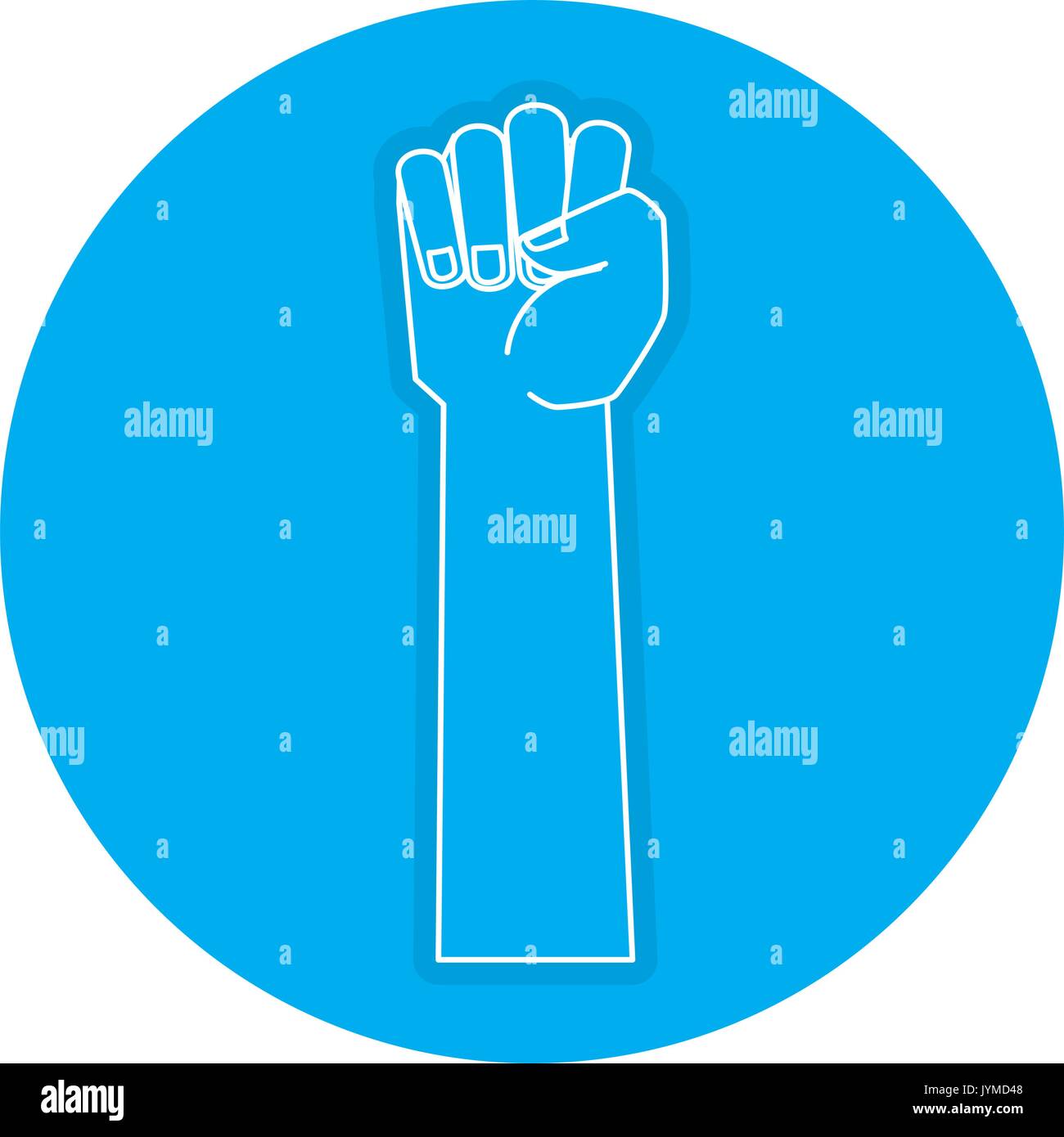 Solid fist Stock Vector Images - Alamy