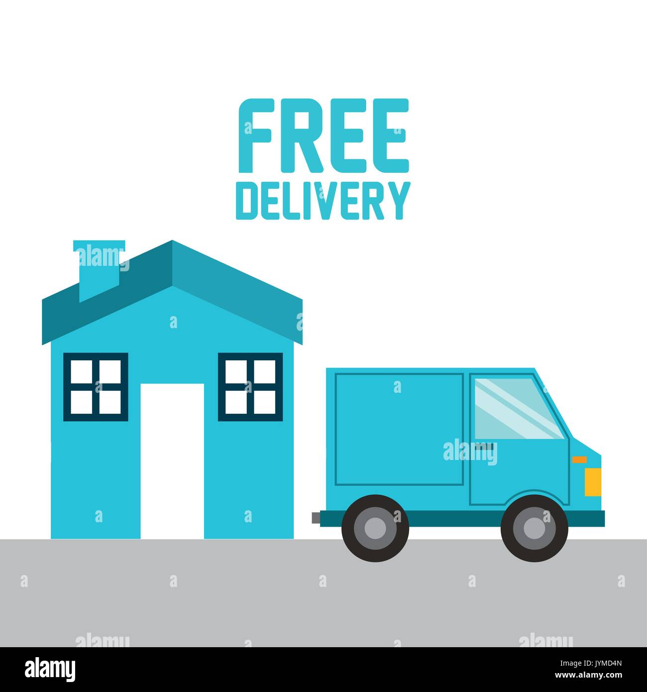 delivery service design Stock Vector Image & Art - Alamy