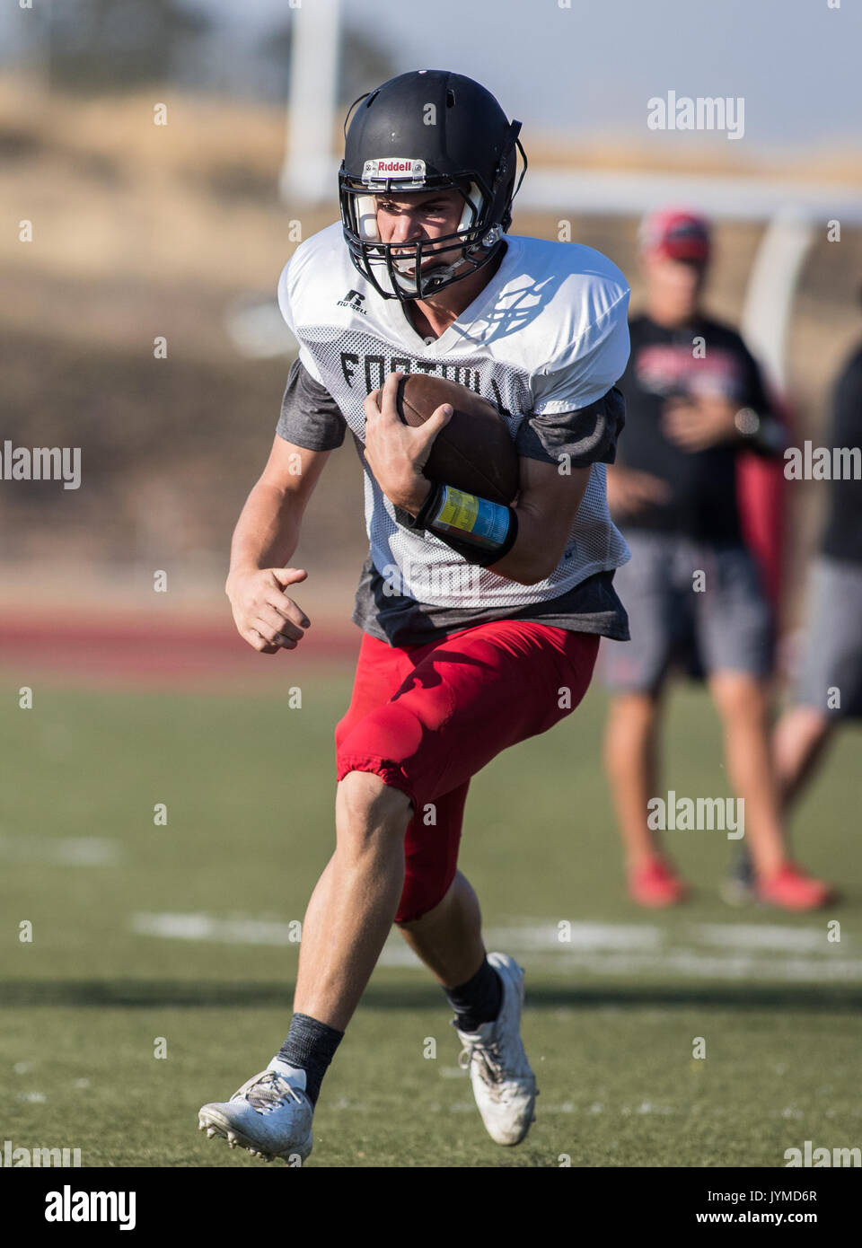 Football action with Shasta vs. Foothill High School in Palo Cedro ...