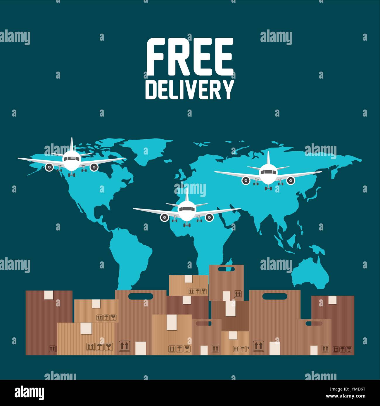 delivery service design Stock Vector Image & Art - Alamy