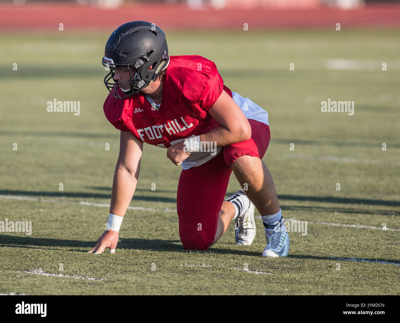Football action with Shasta vs. Foothill High School in Palo Cedro ...
