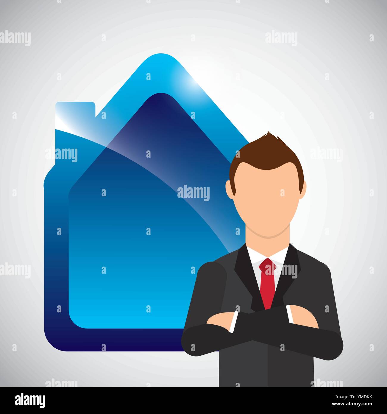 Real estate sales person Stock Vector Images - Alamy