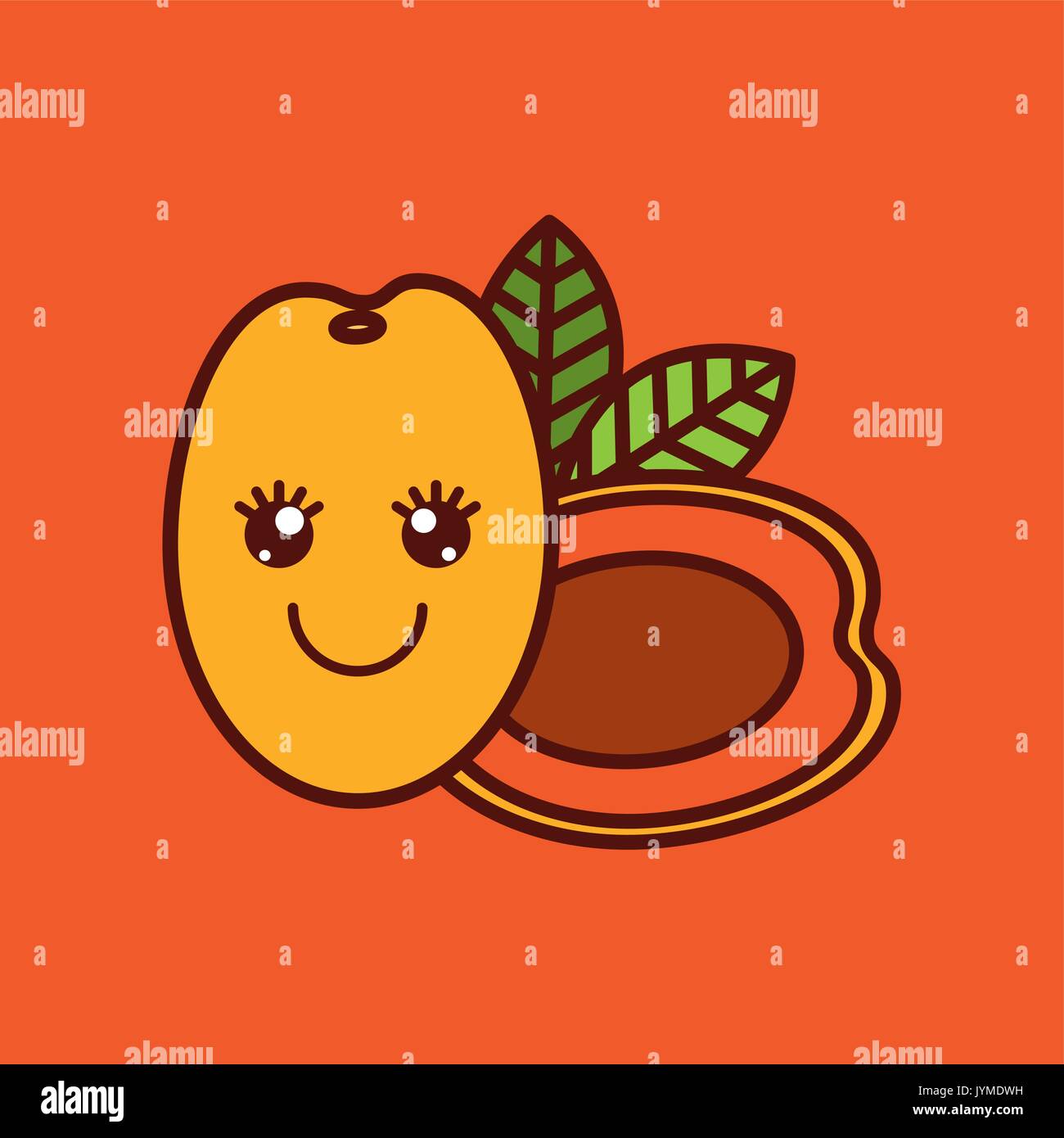 Mango character cartoon mascot Stock Vector Images - Alamy