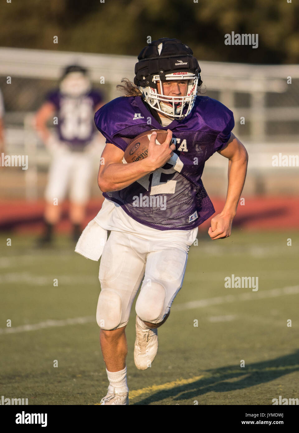 Football action with Shasta vs. Foothill High School in Palo Cedro ...