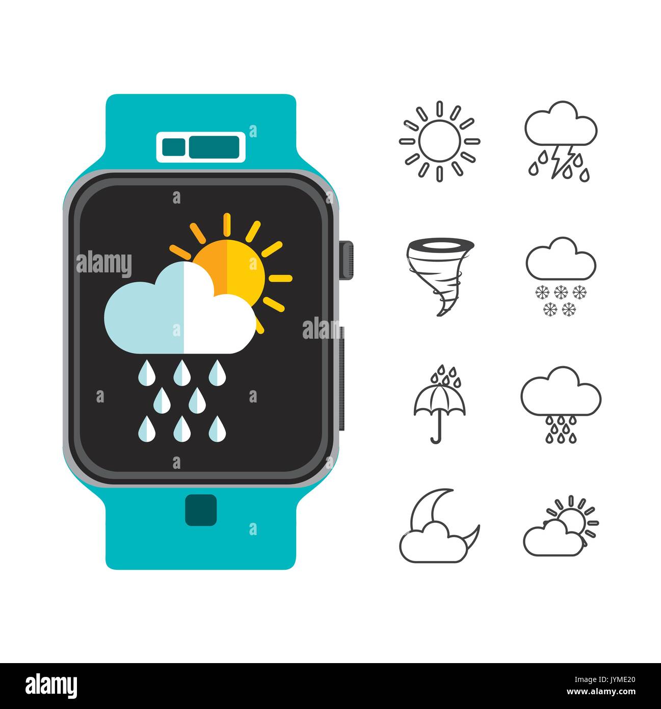 weather symbols design Stock Vector Image & Art - Alamy