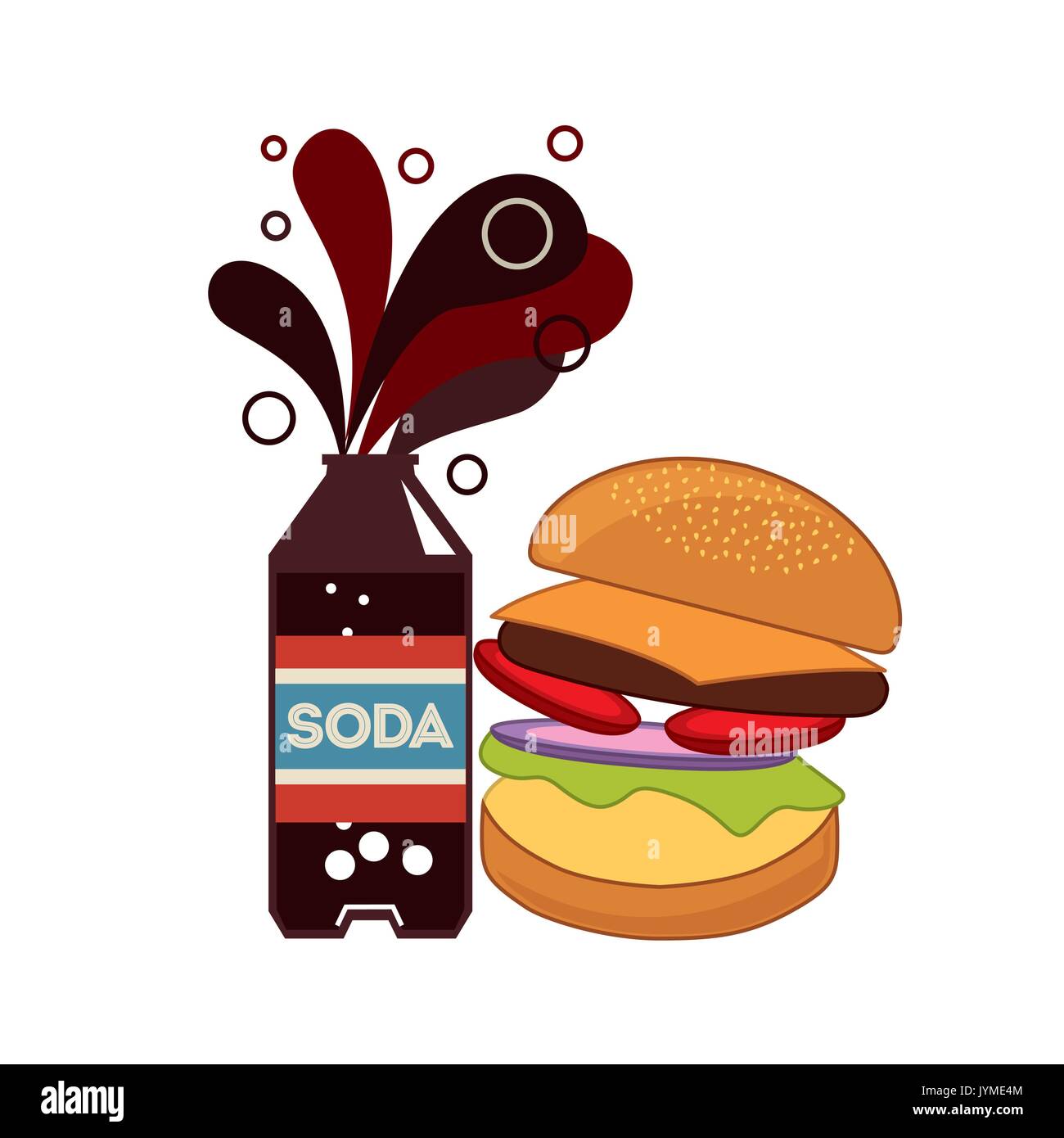fast food and soda design Stock Vector Image & Art - Alamy