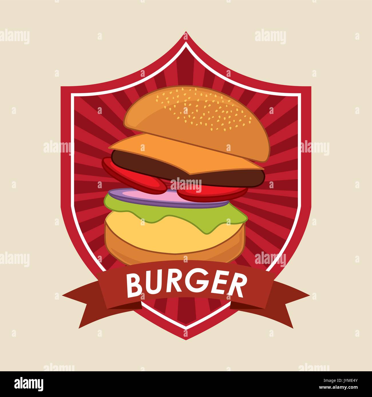 burger isolated design Stock Vector Image & Art - Alamy