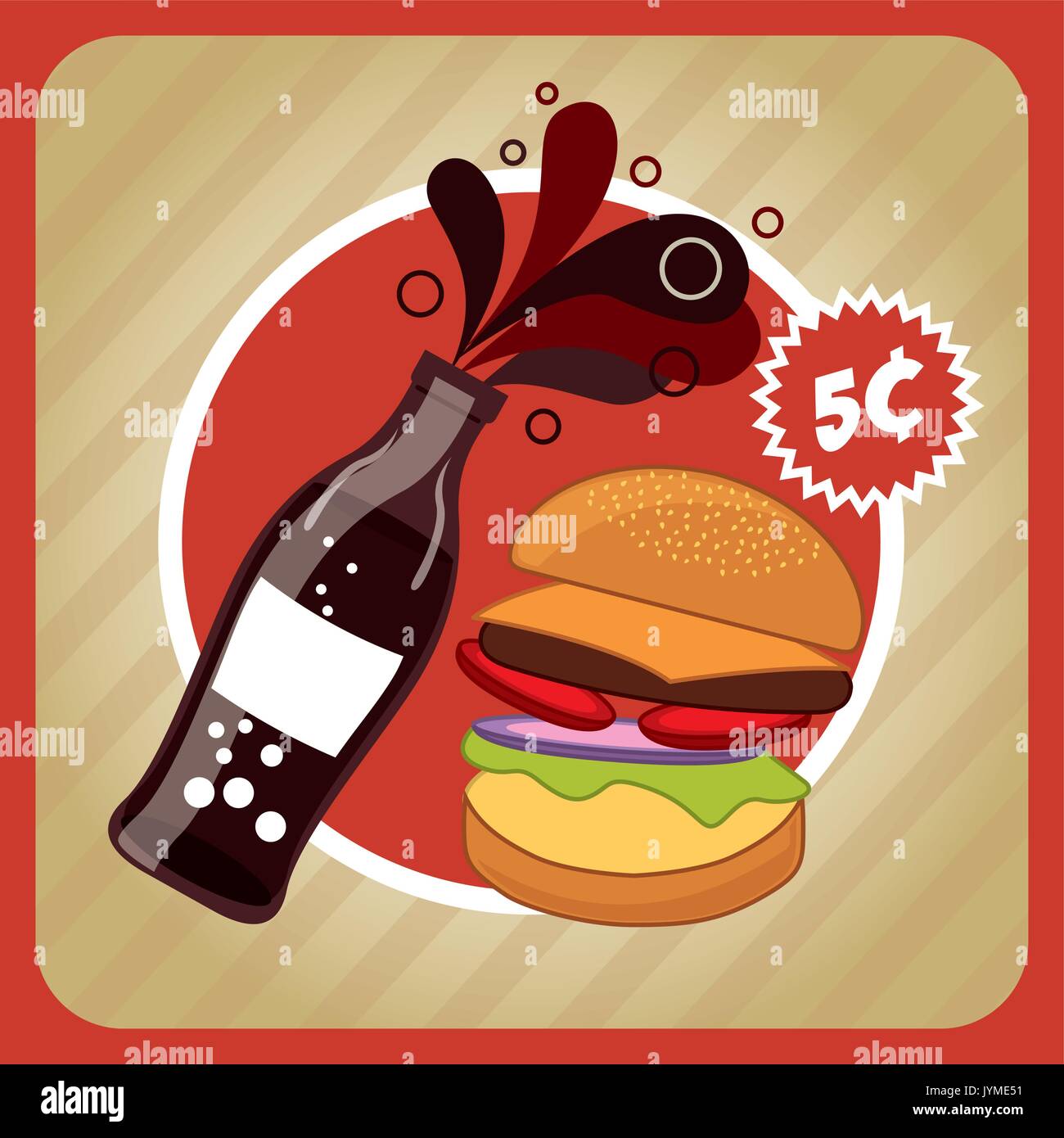 fast food and soda design Stock Vector Image & Art - Alamy