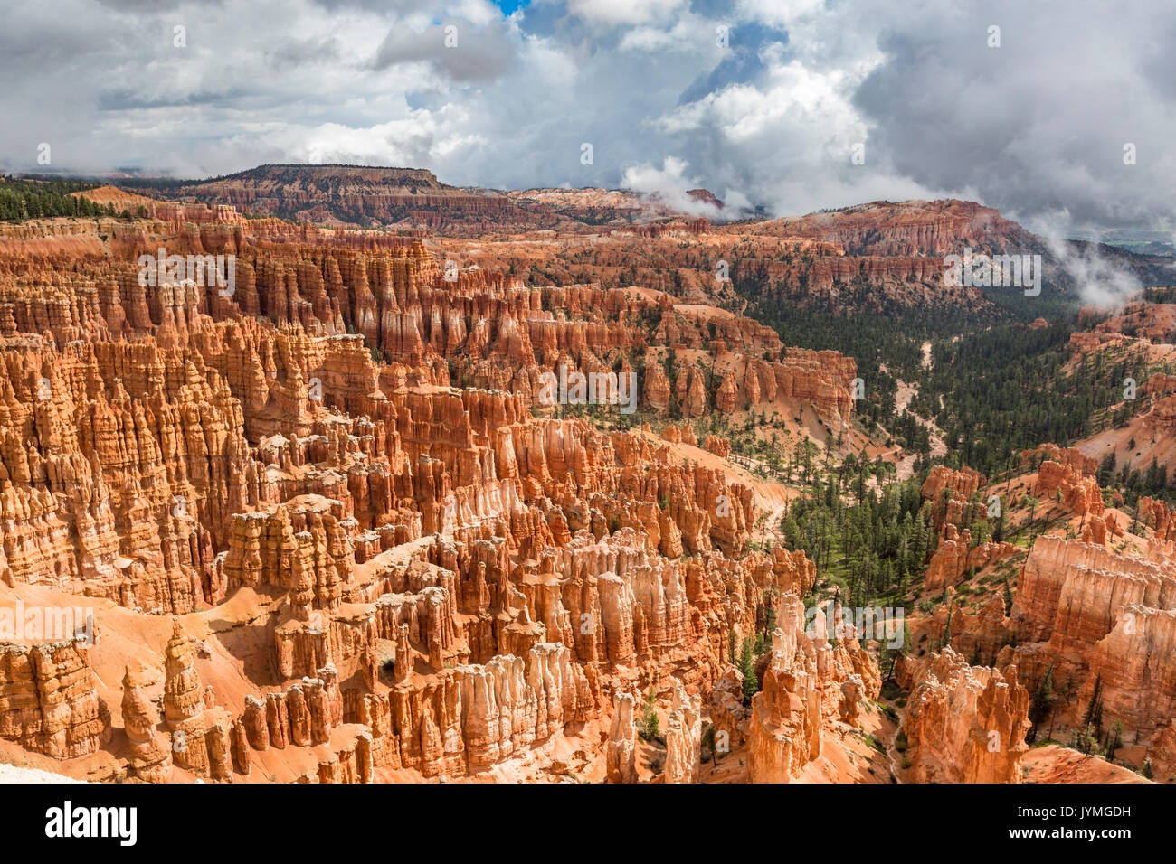 Hoodoos landscape from Inspiration Point. Bryce Canyon National Park ...