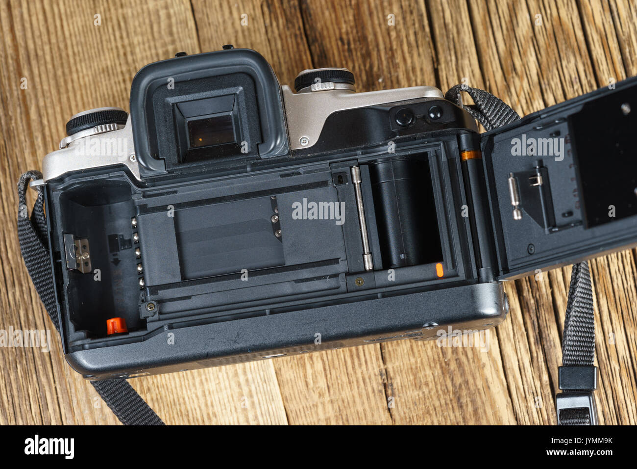 The back view of an old and dusty film camera Stock Photo - Alamy