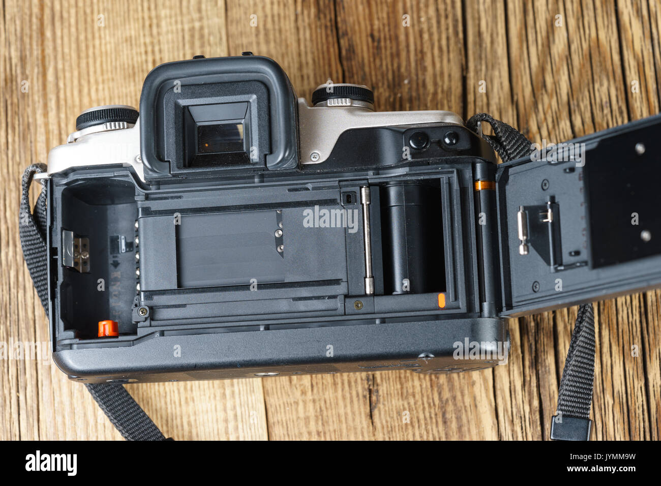 The back view of an old and dusty film camera Stock Photo - Alamy