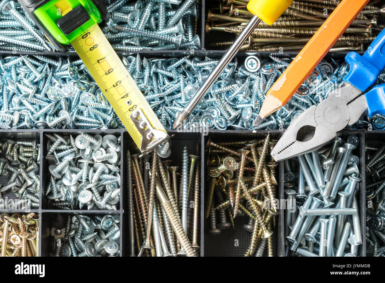 Storage box screws hi-res stock photography and images - Alamy