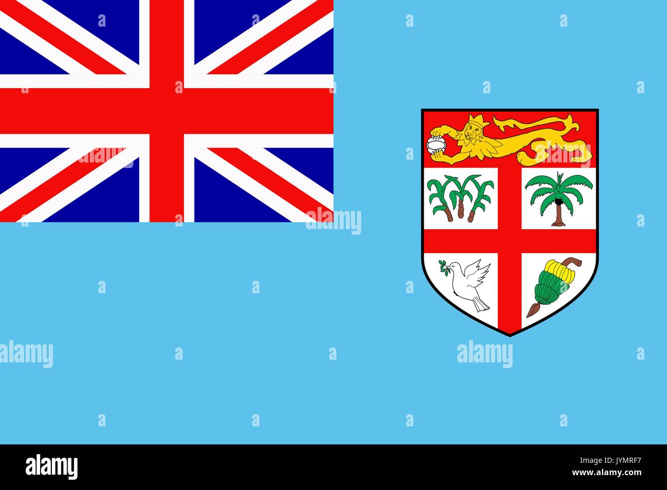 Flag of Fiji Stock Vector Image & Art - Alamy