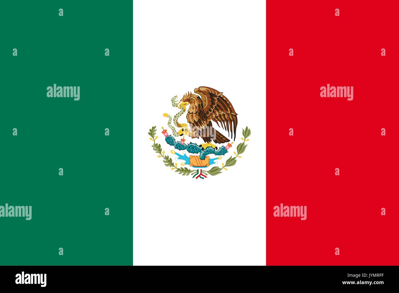 Mexican national flag eagle Stock Vector Images - Alamy