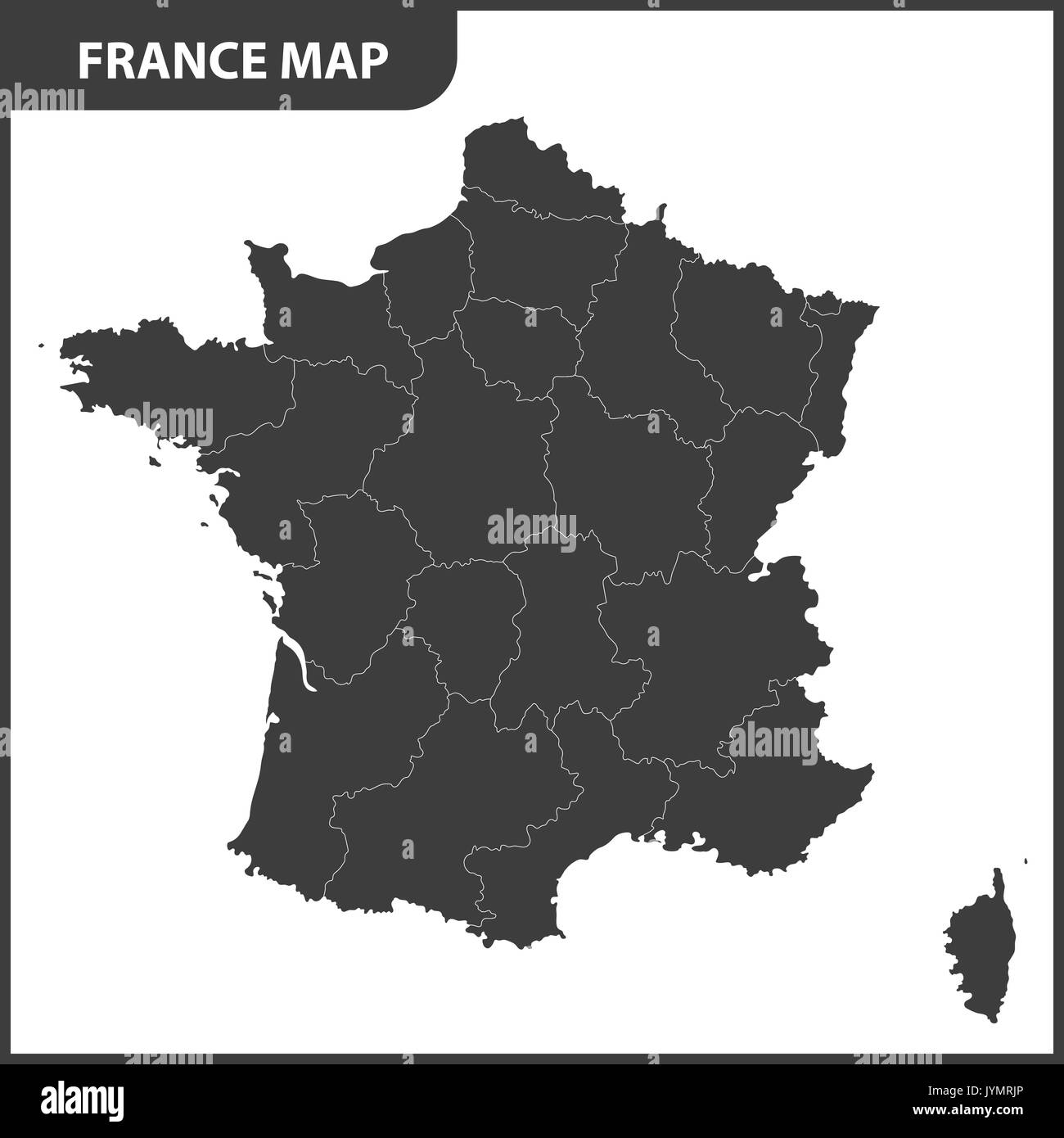 Regions of the france map hi-res stock photography and images - Alamy