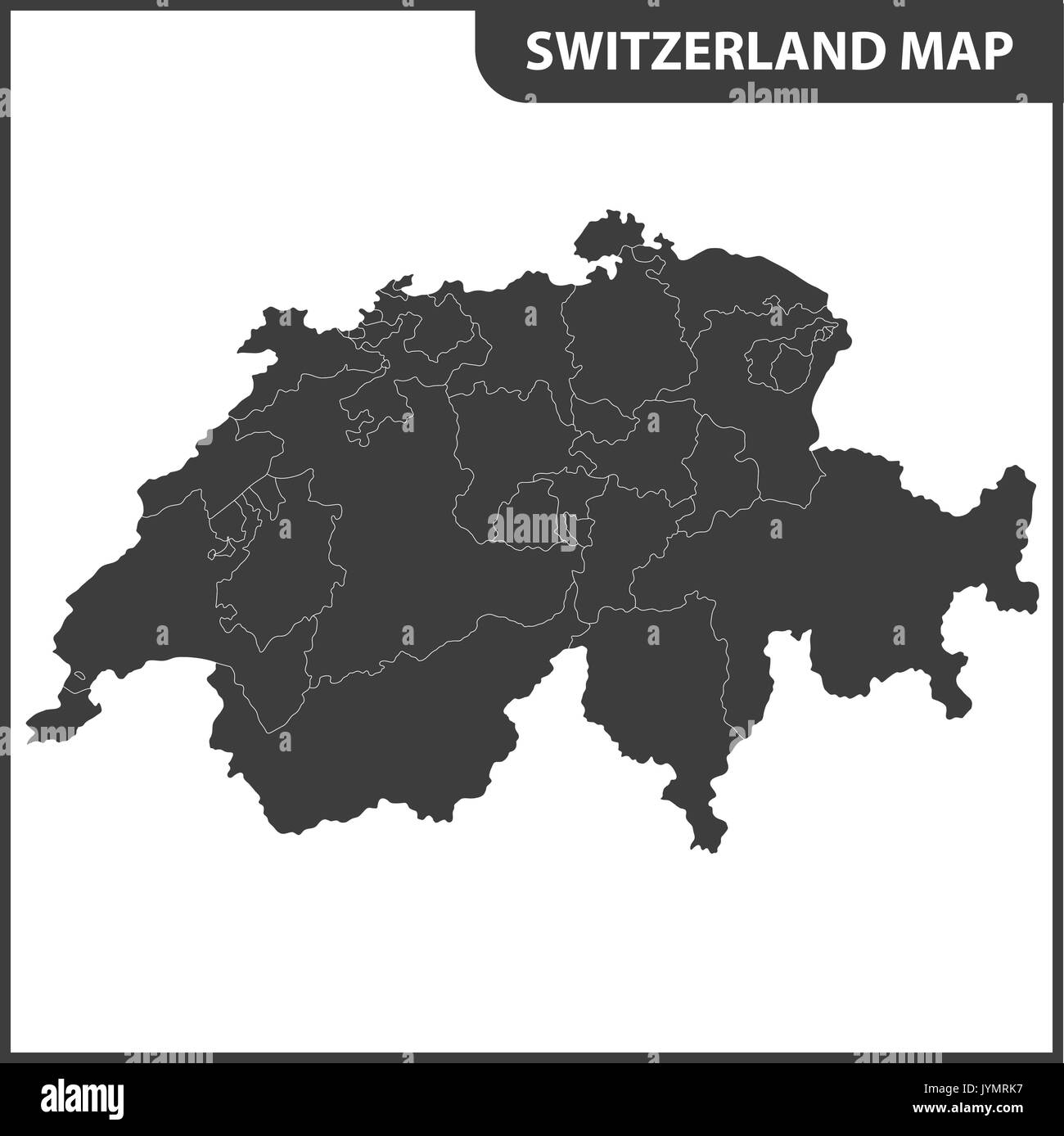 Switzerland Map Outline