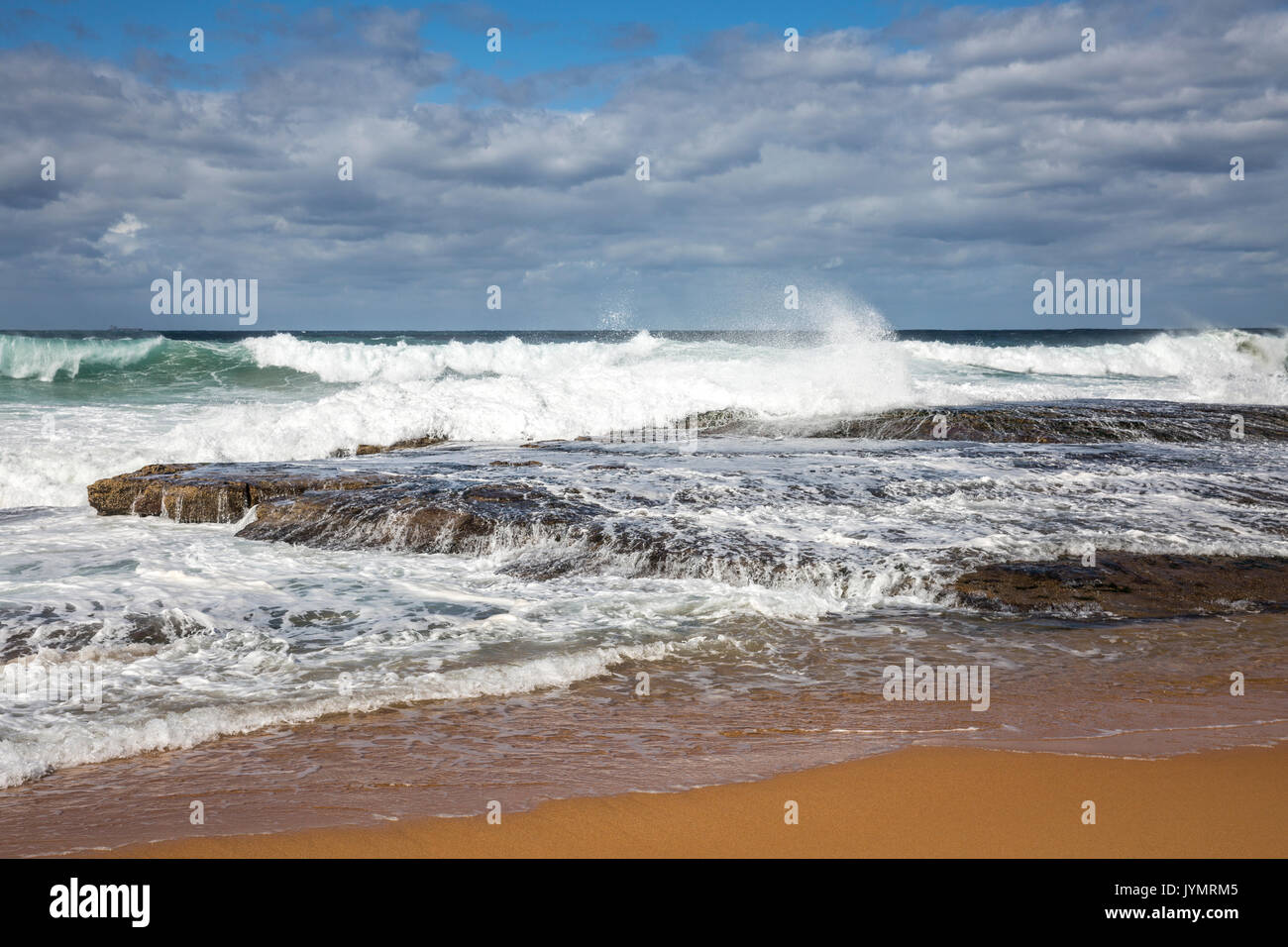 Coastline at Sydney Turimetta beach on the northern beaches of Sydney ...