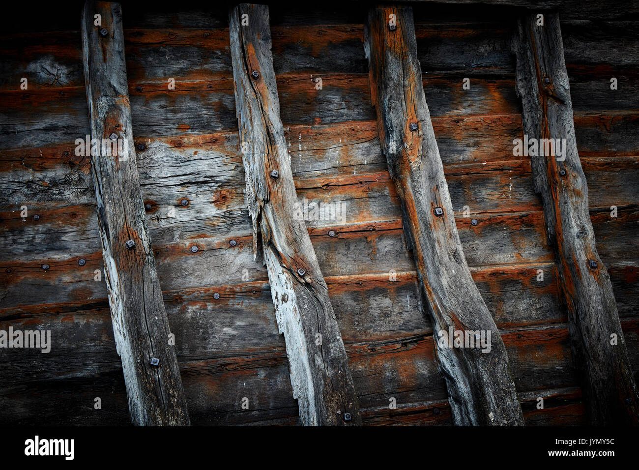 Image of old texture of wooden old ship board Stock Photo - Alamy