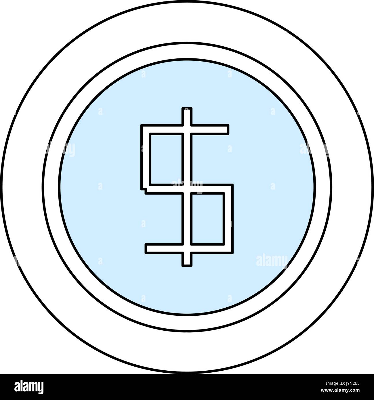 Coin money symbol vector illustration Stock Vector Image & Art - Alamy