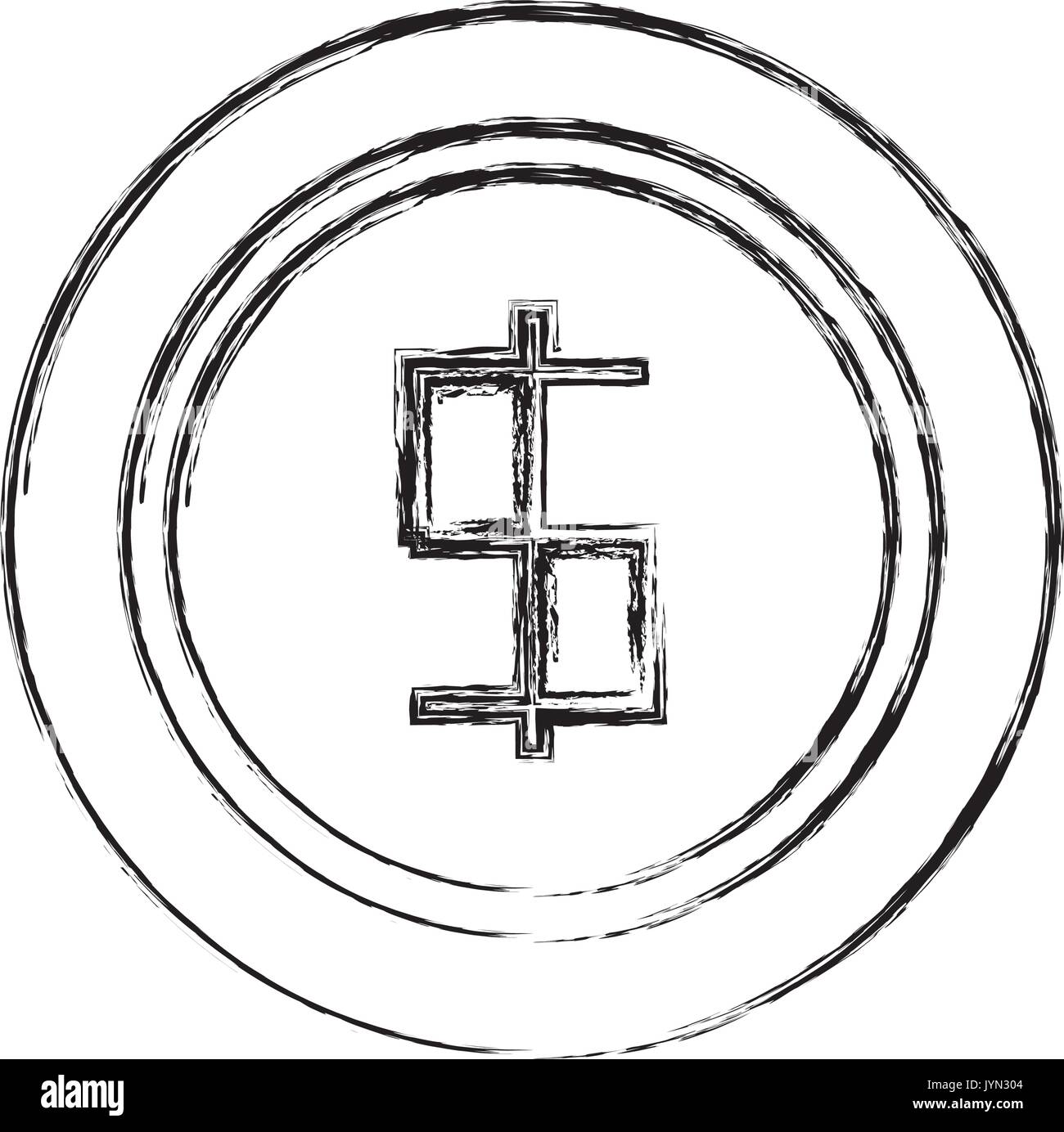 Coin money symbol vector illustration Stock Vector Image & Art - Alamy