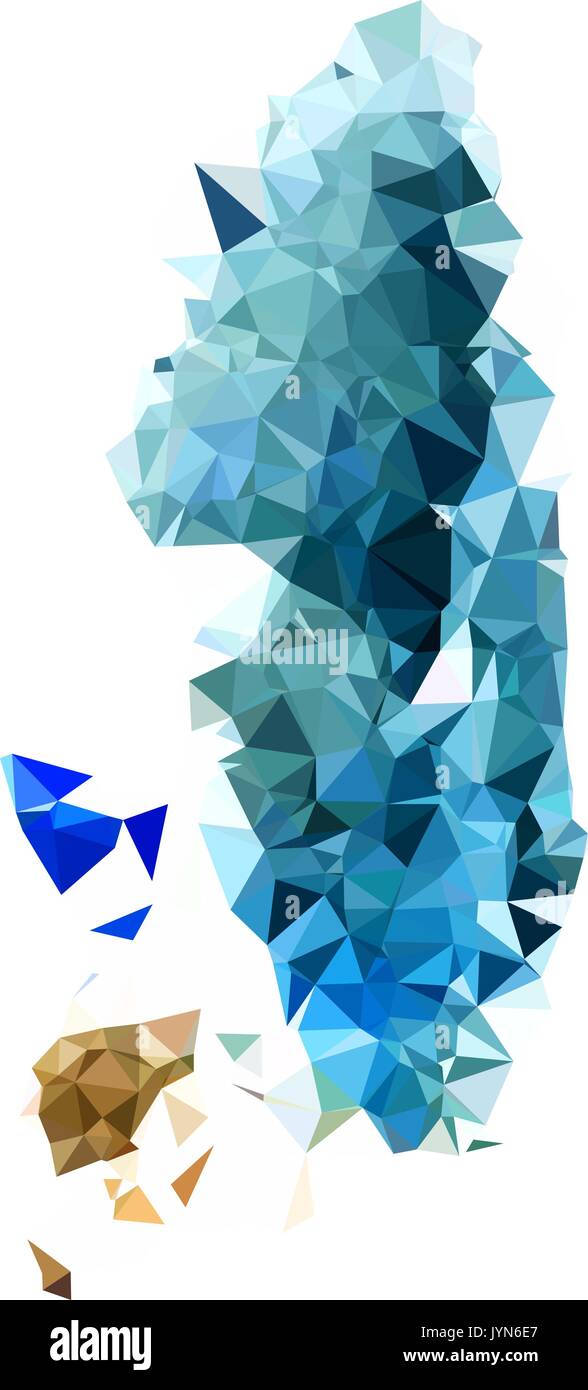 Abstract color splash shape. Triangulated geometric low poly background ...