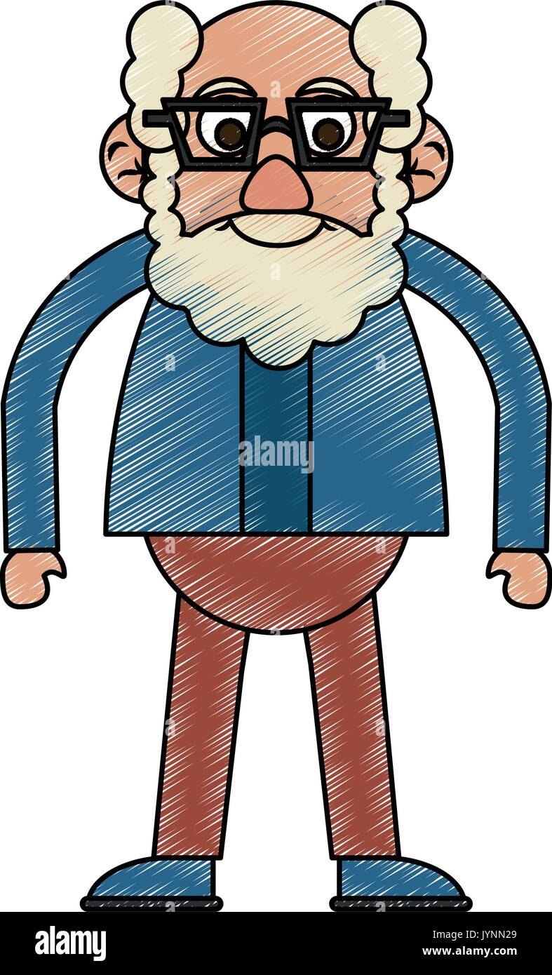 old man vector illustration Stock Vector Image & Art - Alamy