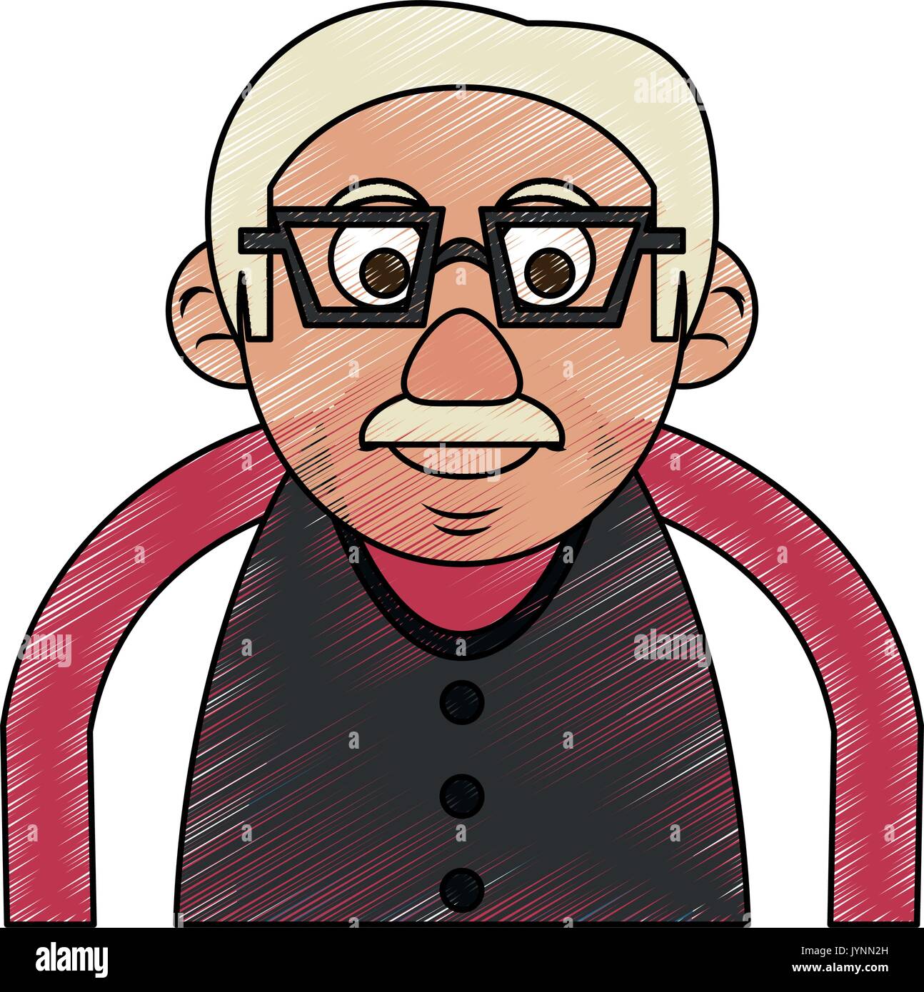 old man vector illustration Stock Vector Image & Art - Alamy