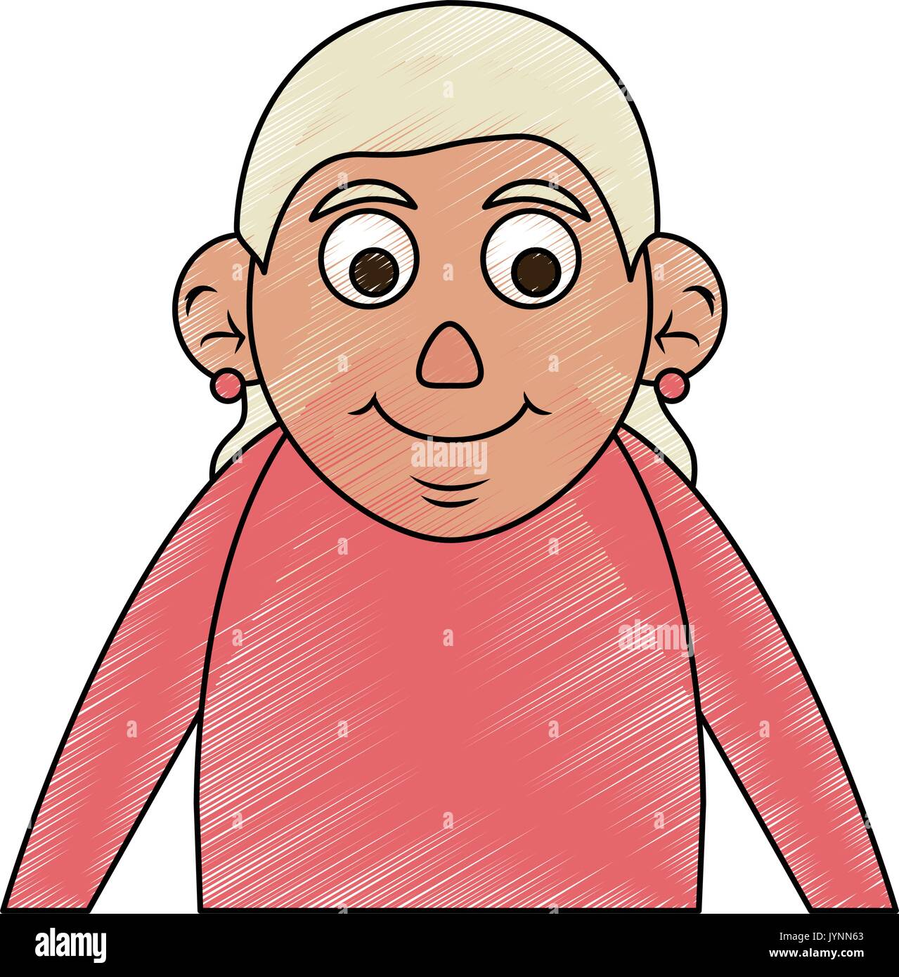 old woman vector illustration Stock Vector Image & Art - Alamy