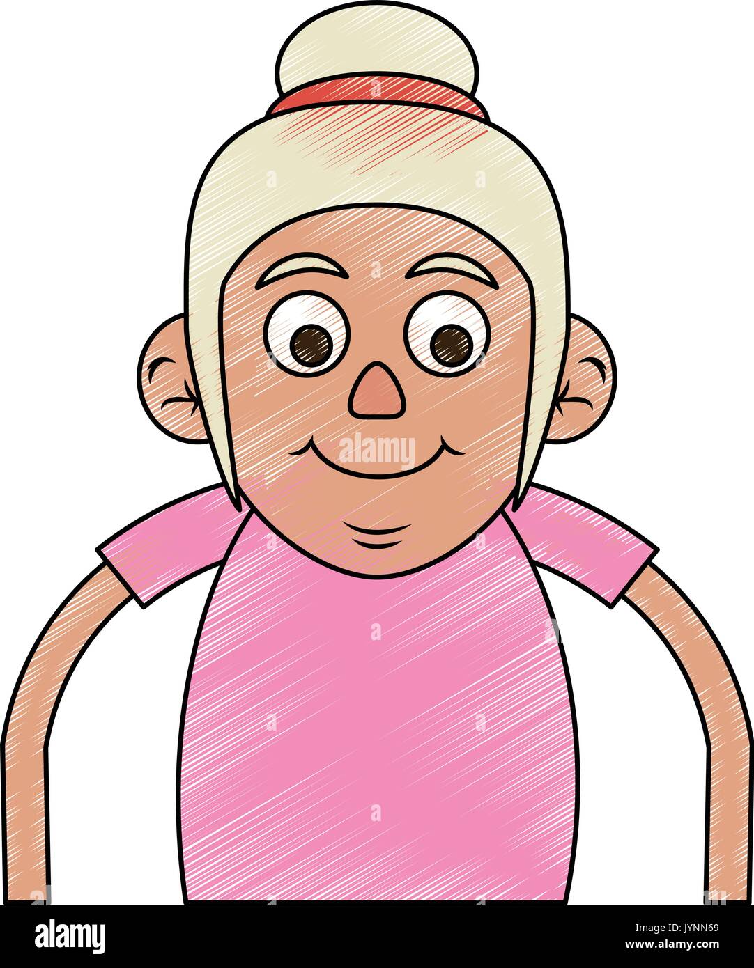 old woman vector illustration Stock Vector Image & Art - Alamy